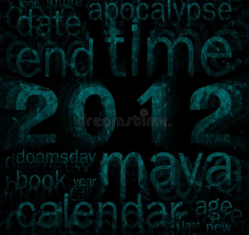 2012 (tema Del Calendario Del Maya) Stock de ilustración - Ilustración de negro, silueta: 17681397