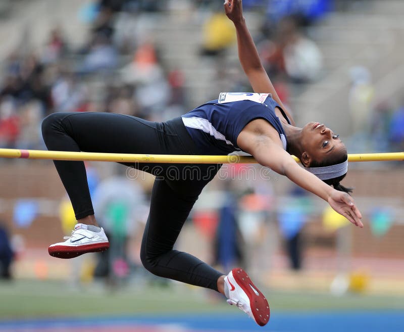 2012 Track - Girls High Jump Editorial Photography - Image of female ...