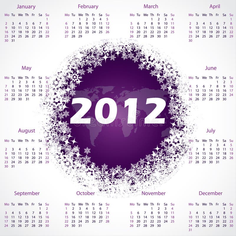 Wworld Calendar Stock Illustrations – 1 Wworld Calendar Stock ...