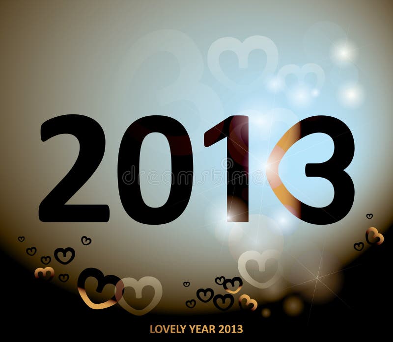 2013 card stock vector. Illustration of creative, blue - 26605402