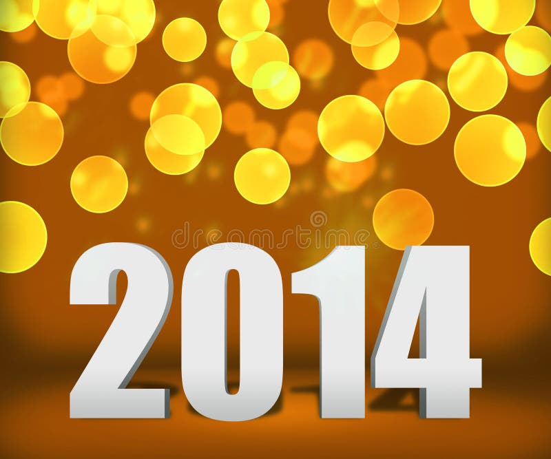 2014 Gold New Year Background Stage Stock Illustration - Illustration ...