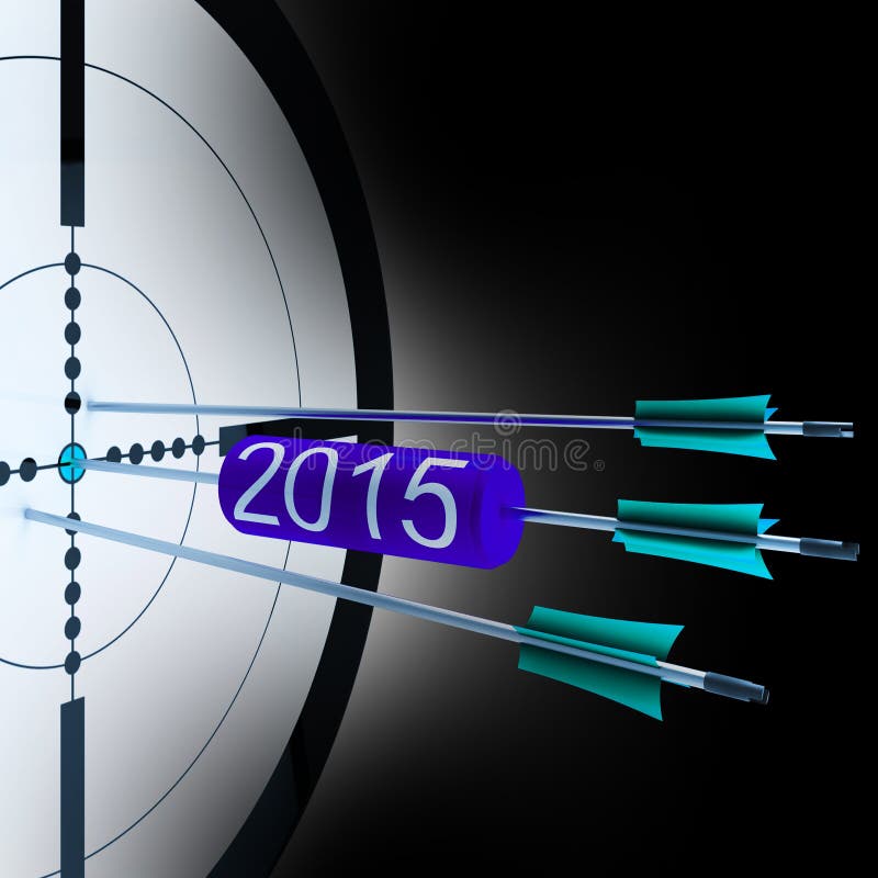 2015 Target Shows Successful Future Growth Stock Illustration ...