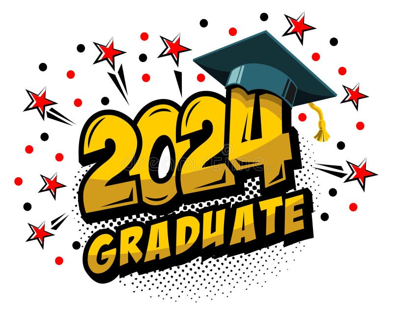 2024 graduate class logo stock vector. Illustration of completion ...