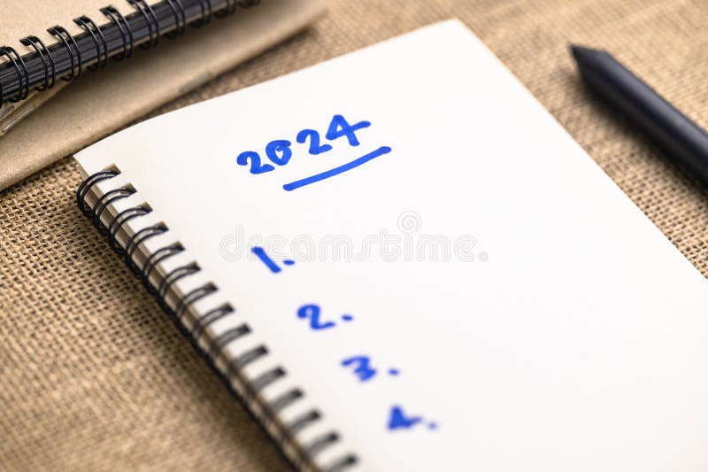 2024 Year with List of Things To Do Stock Photo - Image of opportunity ...