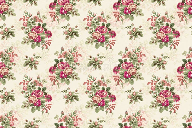 2205034587 Digital Design Allover Top Bottom Flower Pattern Stock ...