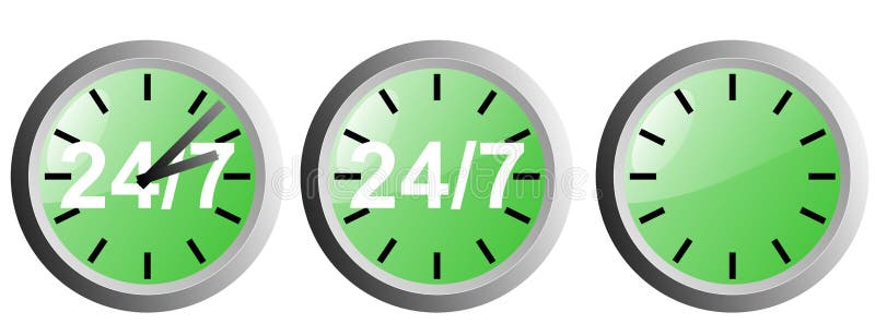8 hour clock icon stock illustration. Illustration of clock - 7430830
