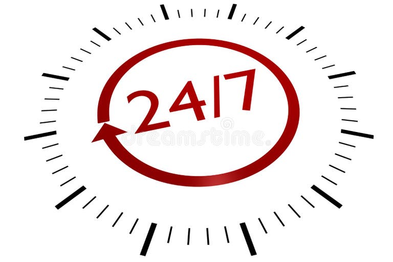 24 Hour 7 Day Sign Stock Illustrations – 2,367 24 Hour 7 Day Sign Stock ...