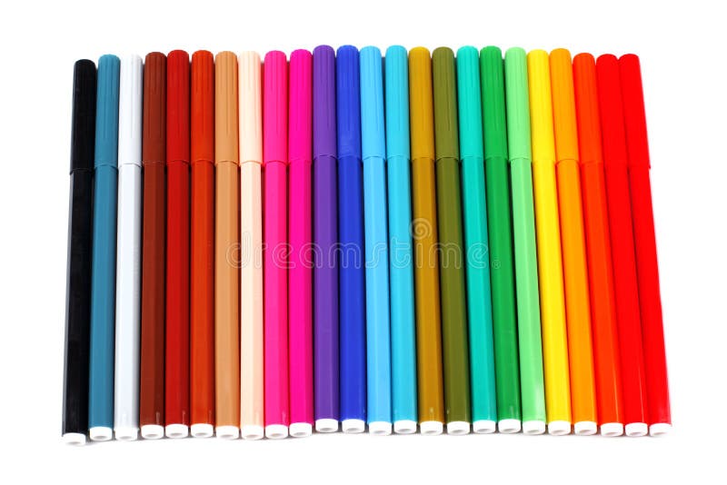 Multicolored Felt-Tip Pens stock image. Image of pens - 2049683