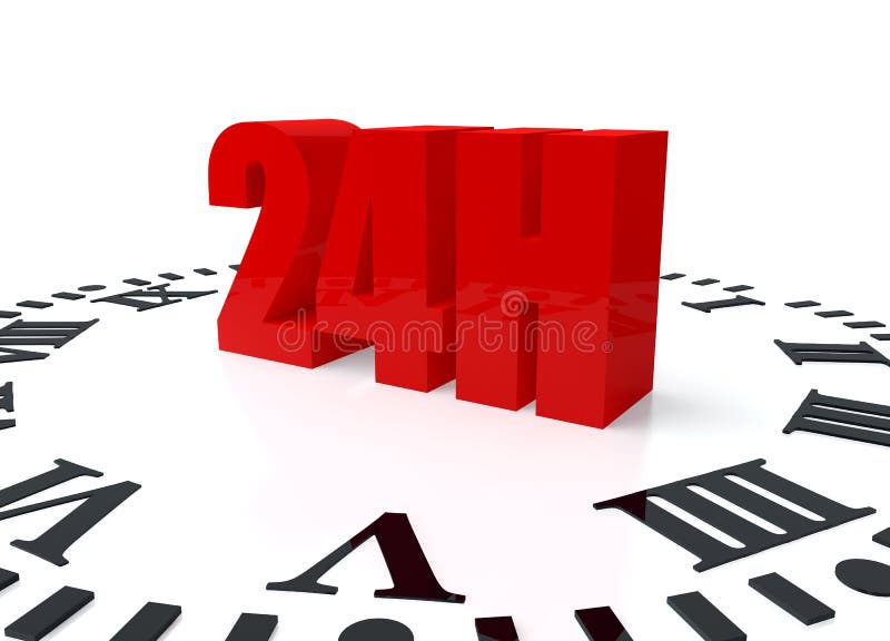 24 Hours Clock Stock Illustrations – 10,377 24 Hours Clock Stock ...