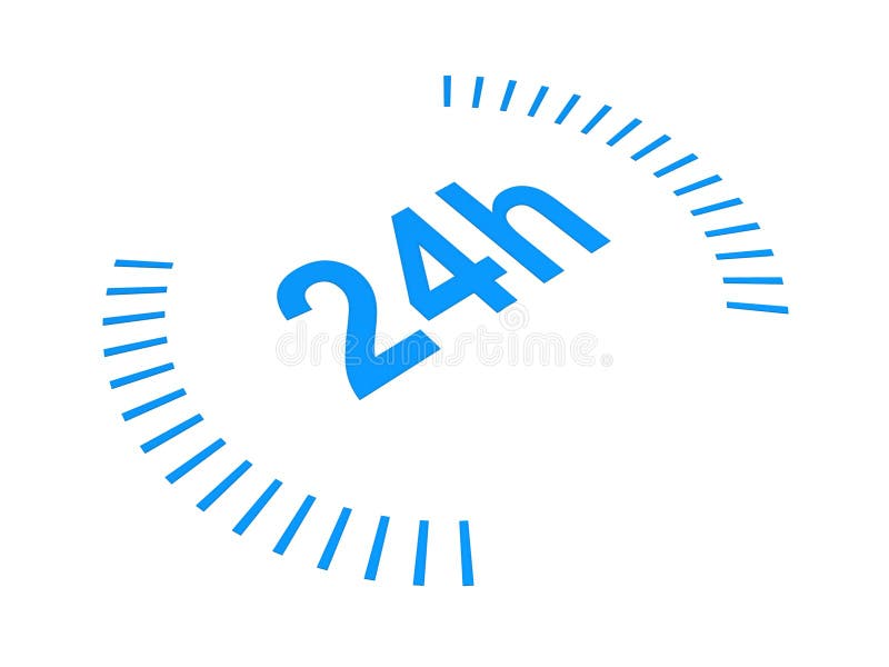 24 timmar stock illustrationer. Illustration av arbete - 21460147