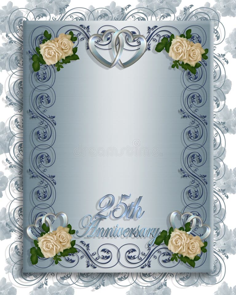 25th Anniversary Invitation Border Stock Illustrations – 41 25th ...
