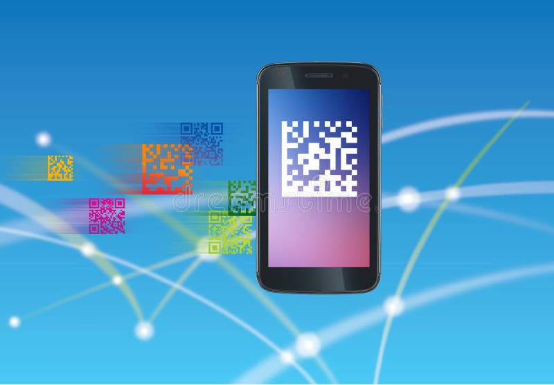 2D barcode stock illustration. Illustration of network - 20130929