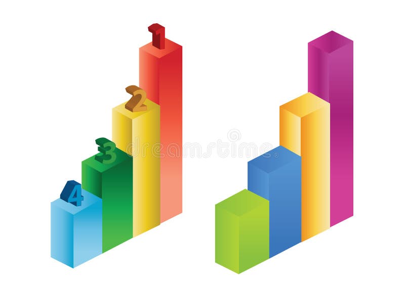Column graphic chart stock vector. Illustration of forecast - 12584053