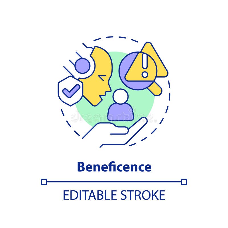 2D Thin Linear Icon Beneficence Concept Stock Vector - Illustration of ... 2D Thin Linear Icon Beneficence Concept Stock Vector - Illustration of ...