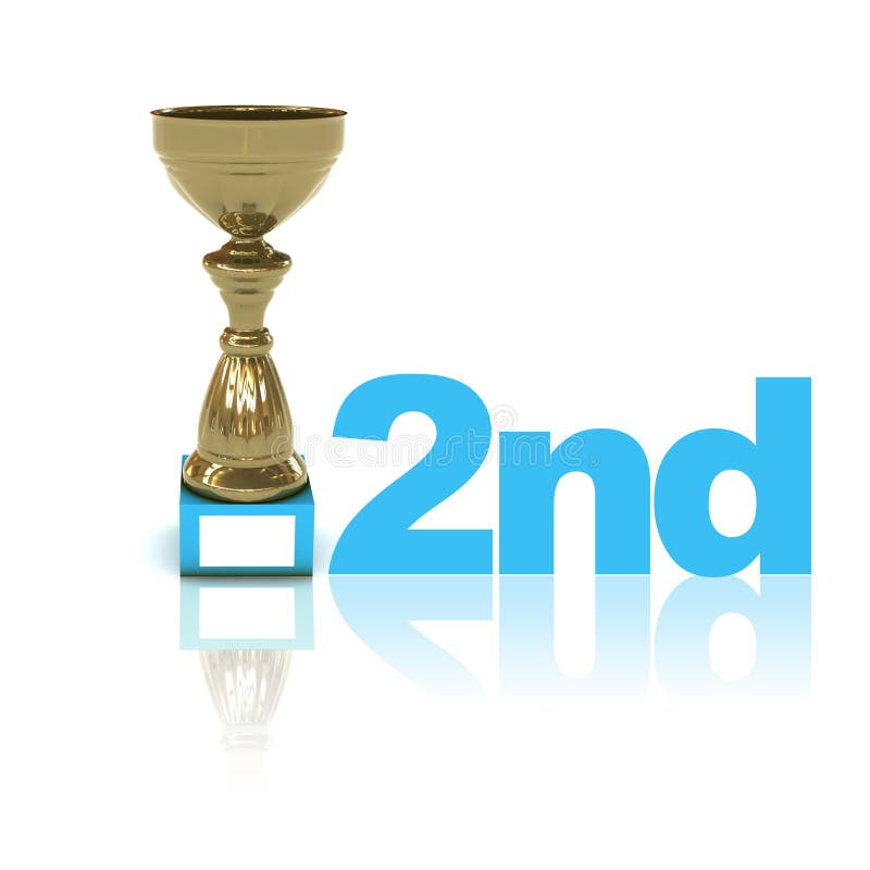 2nd trophy stock illustration. Illustration of champ - 10478992