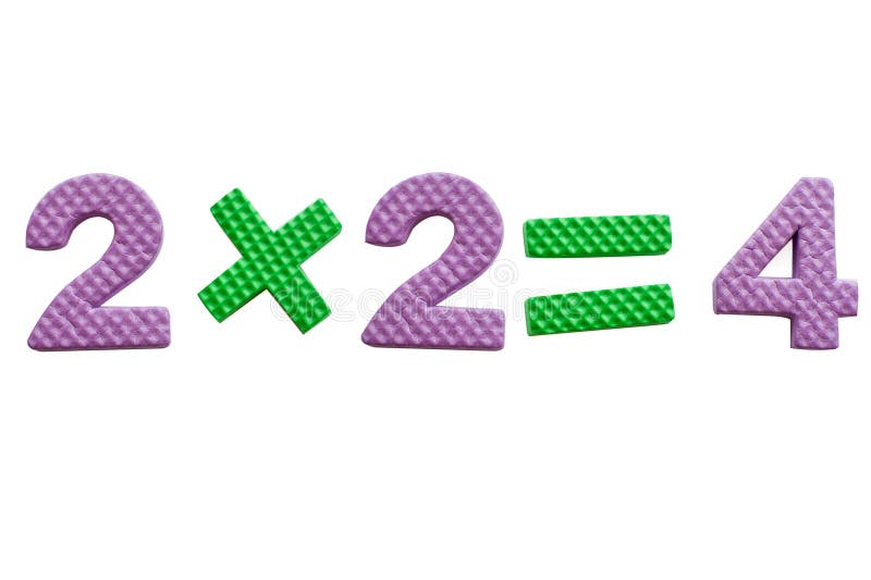2x2, Simple Mathematical Formula Stock Image - Image of symbol, vivid ...