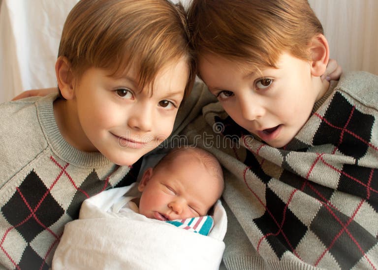 3 brothers stock image. Image of newborn, family, infant - 23367283
