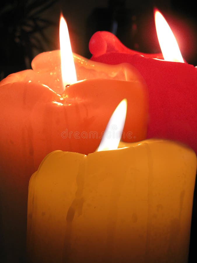 Three Candles Abstract Picture. Image: 10070077