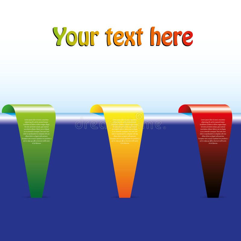 3 color banner set stock vector. Illustration of icon - 25953603