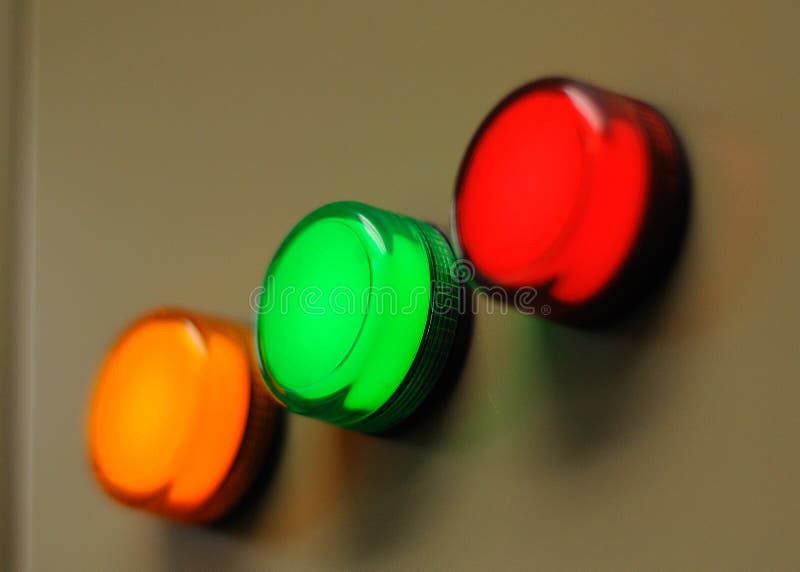 3 color lights stock image. Image of factory, display - 28728155