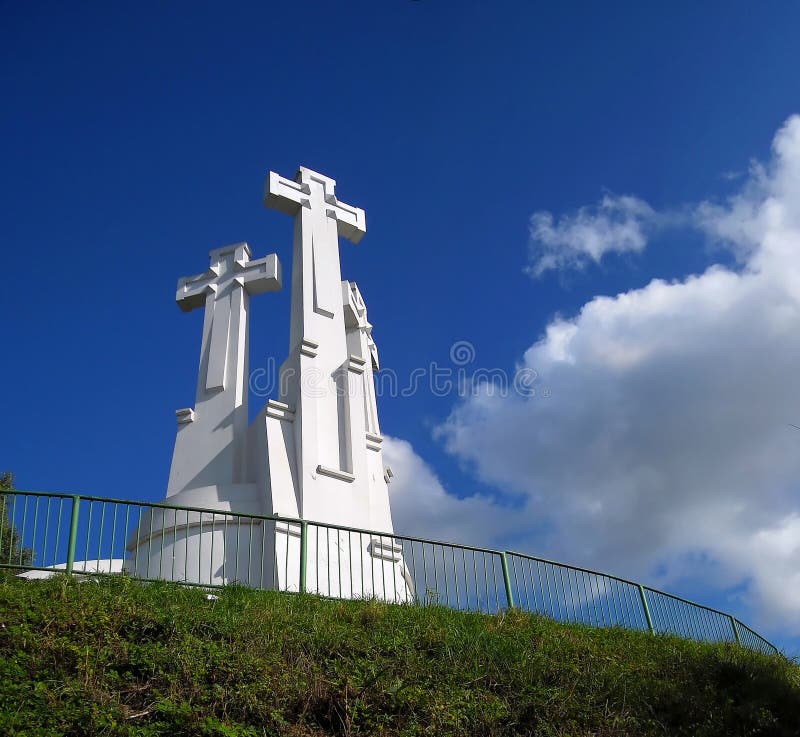 3 cruces foto de archivo. Imagen de recorrido, cruces - 11085902