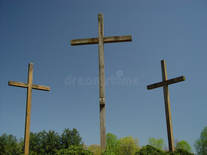 3 cruces foto de archivo. Imagen de cristianismo, pascua - 4554440