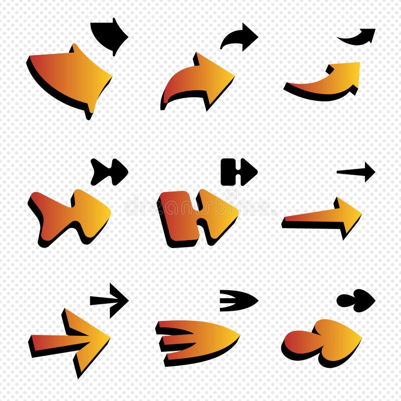 3-d Arrow Set Picture. Image: 15494831