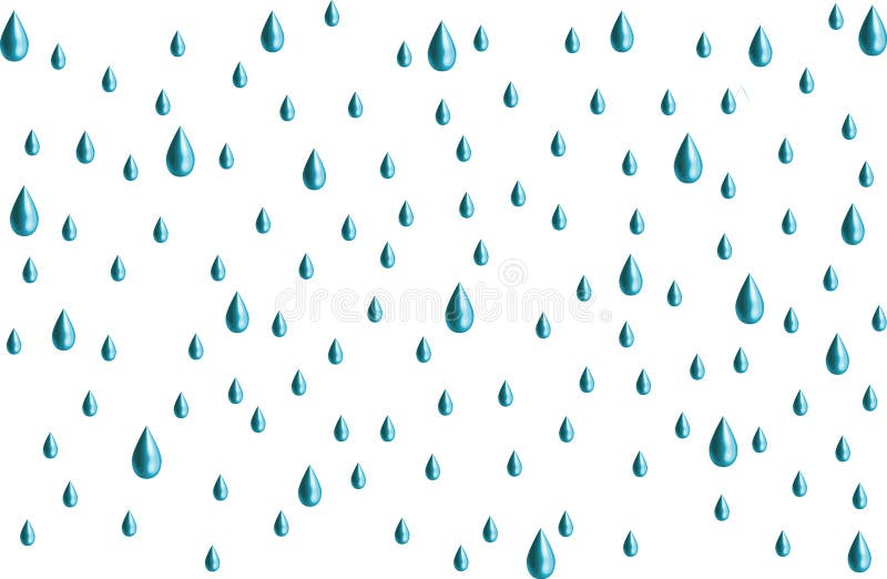 3-D Regendruppels vector illustratie. Illustration of regen - 15376080