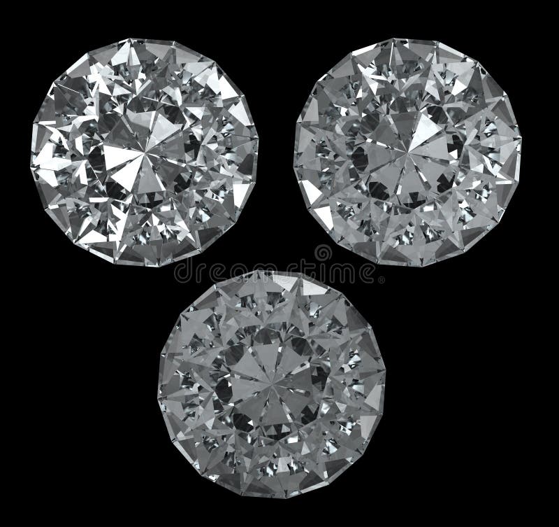 3 Diamonds with Clipping Path Stock Illustration - Illustration of ...