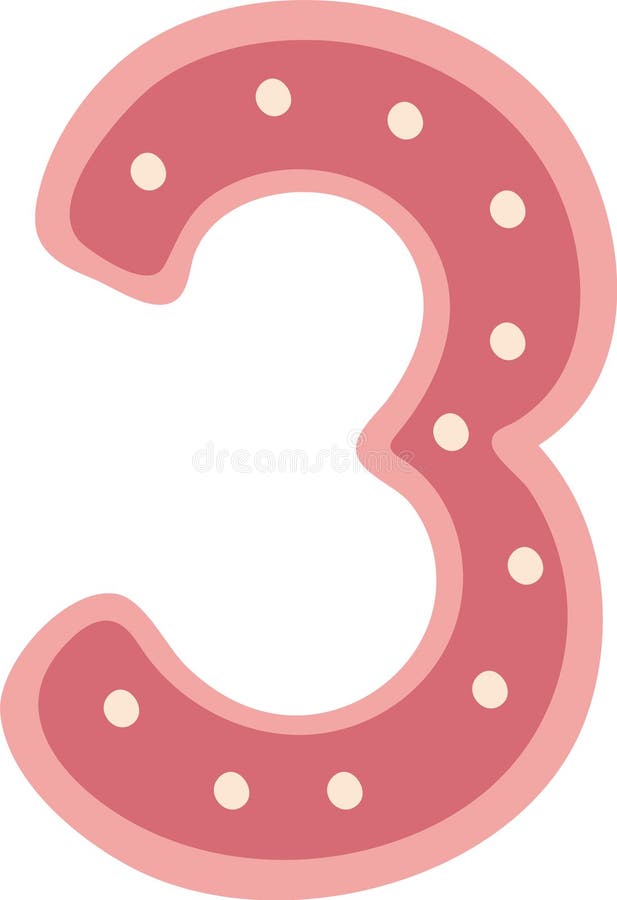 3 Digit Cartoon Alphabet stock illustration. Illustration of letter ...