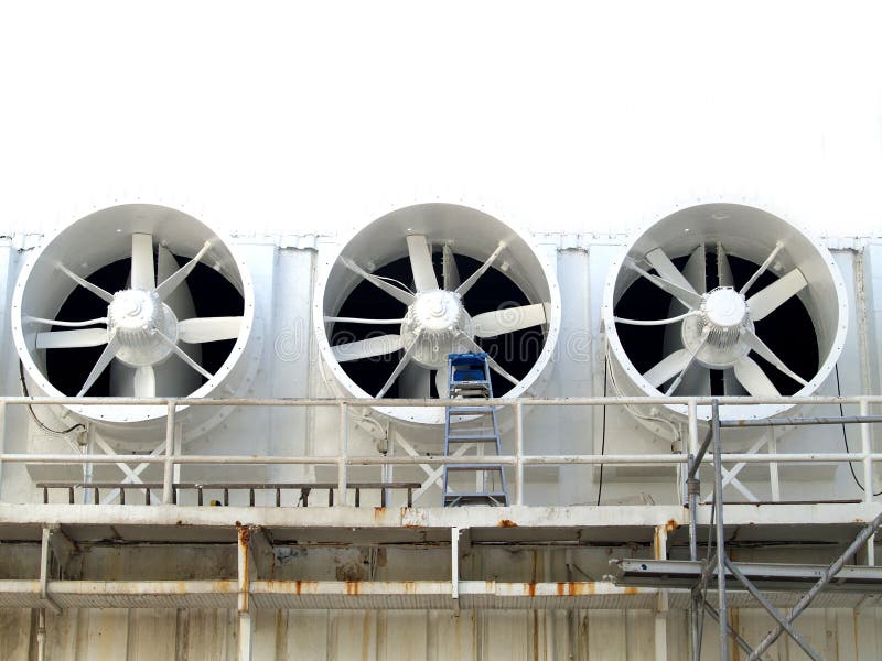 Big Commercial Air Conditioners Stock Photo - Image of modern, building ...