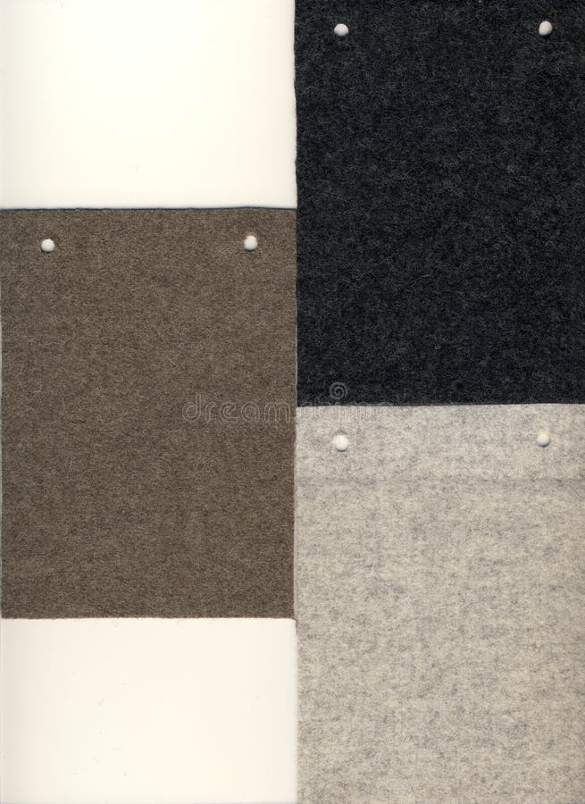 3 Felt Samples for Background Stock Image - Image of decorate, color ...