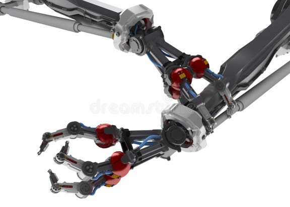 3 Finger Arm, Catch stock illustration. Illustration of machine - 5795520