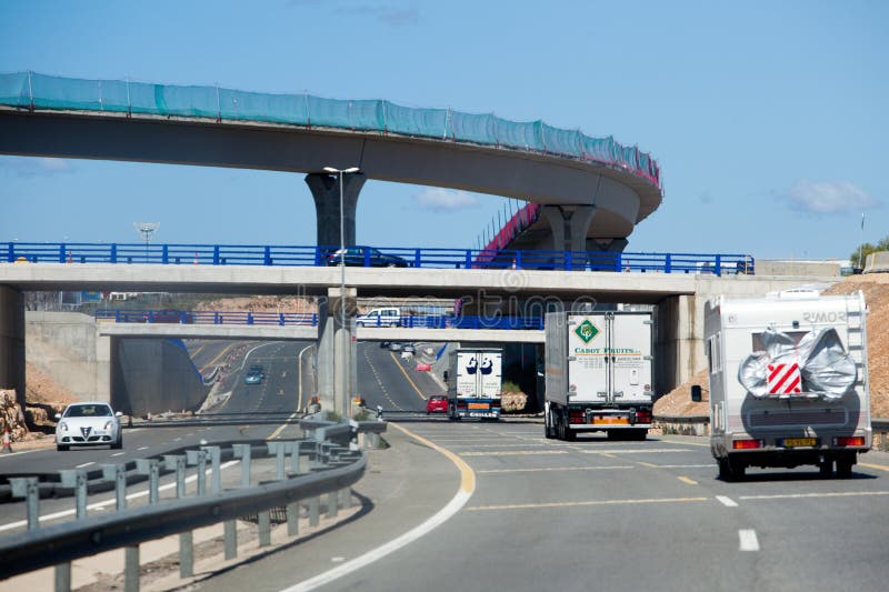 Two-level Highway Bridge Flyover through Sea Canal Under Construction ...