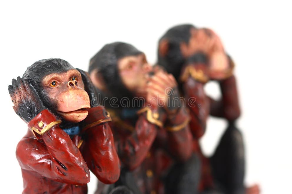 3 Monkeys stock photo. Image of drama, eyes, hands, deaf - 6120402