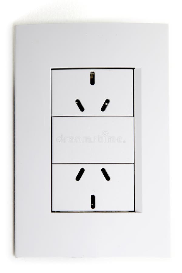 3-pin socket stock photo. Image of supply, industrial - 24699090