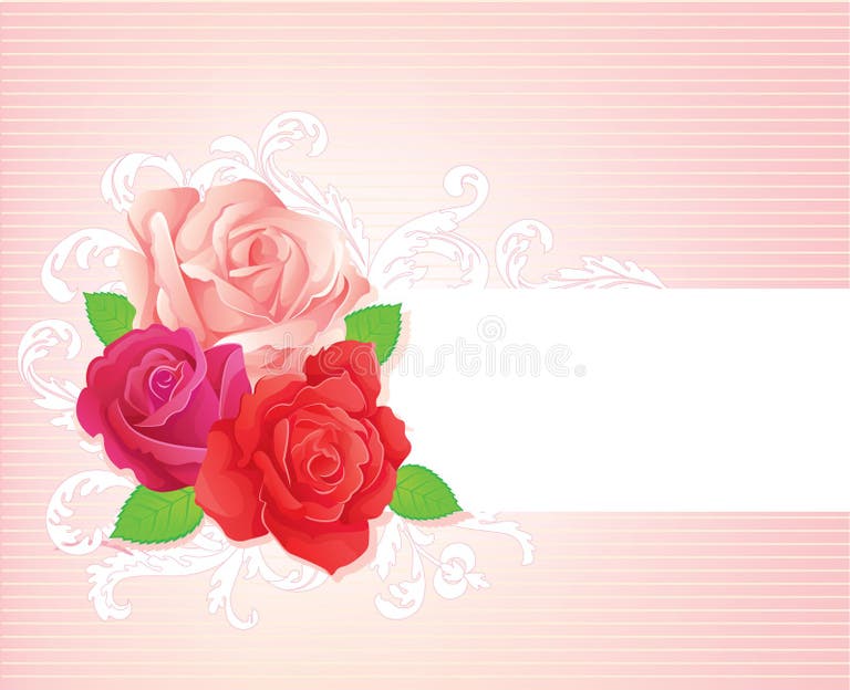 3 Pink Roses Stock Illustrations – 239 3 Pink Roses Stock Illustrations ...