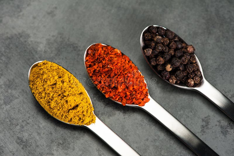 3 Spices stock photo. Image of spoon, kitchen, spices - 27707682
