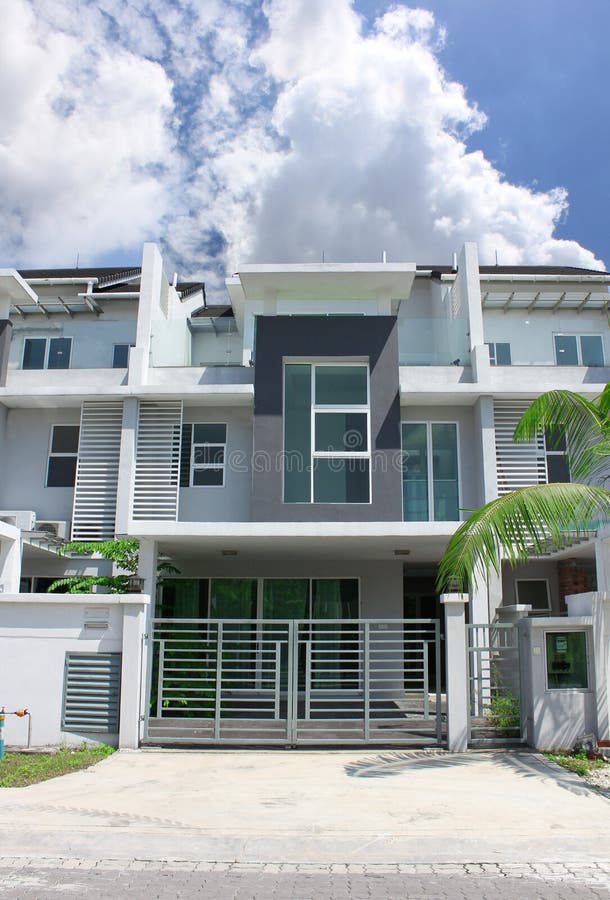 3-storey terrace stock photo. Image of terrace, duplex - 27535872