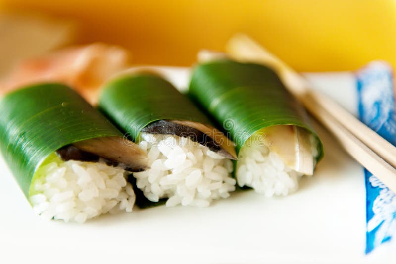 3 sushi and sticks stock image. Image of asia, roll, rice - 29367665