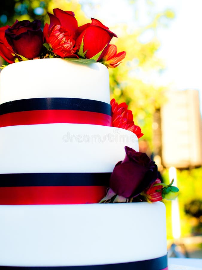 3 Tier Decorated Cake stock image. Image of dessert, three - 17188303