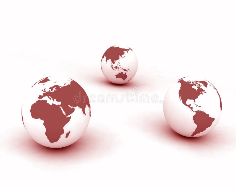 3 Worlds001 stock illustration. Illustration of world, sphere - 947614