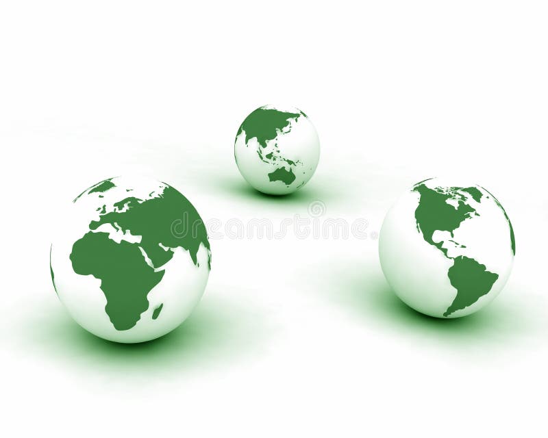 3 Worlds001 stock illustration. Illustration of world, sphere - 947614