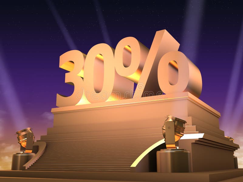 30 d'or illustration stock. Illustration du traditionnel - 15433904