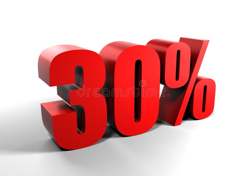30 thirty percents stock illustration. Illustration of shop - 15079681