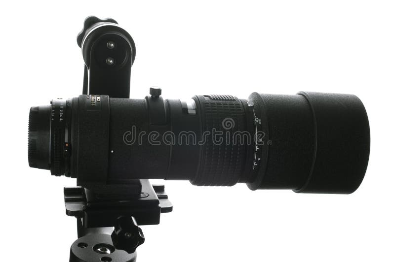 300mm lens on mount stock photo. Image of cover, tilt - 12084084