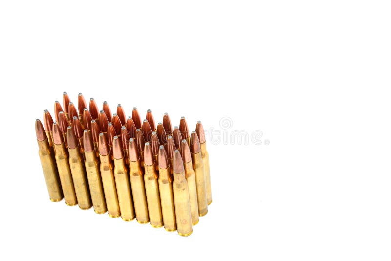 .306 Caliber Rifle Ammo stock photo. Image of cartridge - 25584302