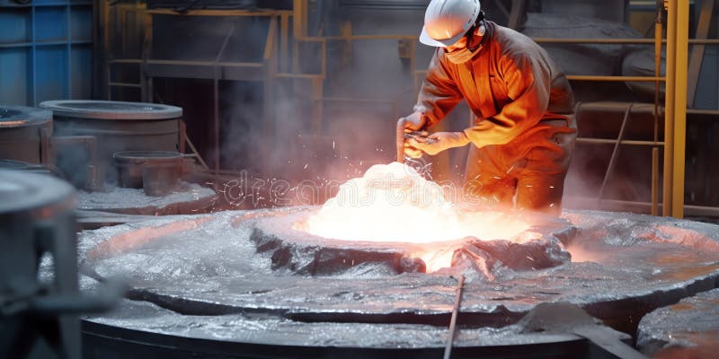 3167_steelworker_at_work_2 stock illustration. Illustration of russian ...