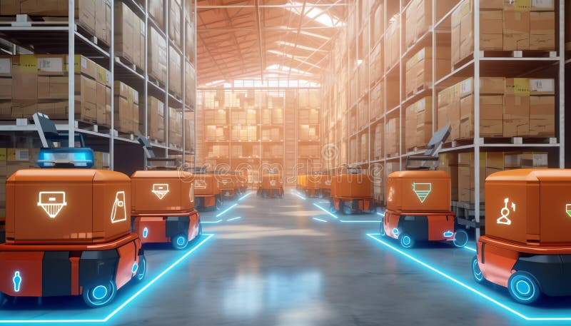 Robot Supply Chain Stock Illustrations – 571 Robot Supply Chain Stock ...