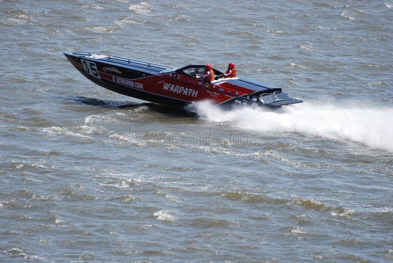 Red race boat stock photo. Image of sport, spray, lake - 9942622